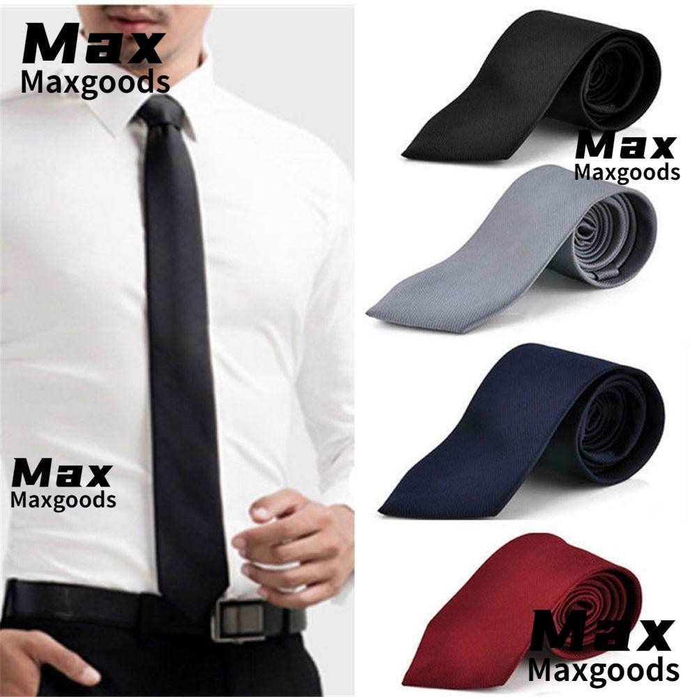 Maxg เนคไทแฟชั่นคอบางงานแต่งงานที่เป็นของแข็ง | Shopee Thailand