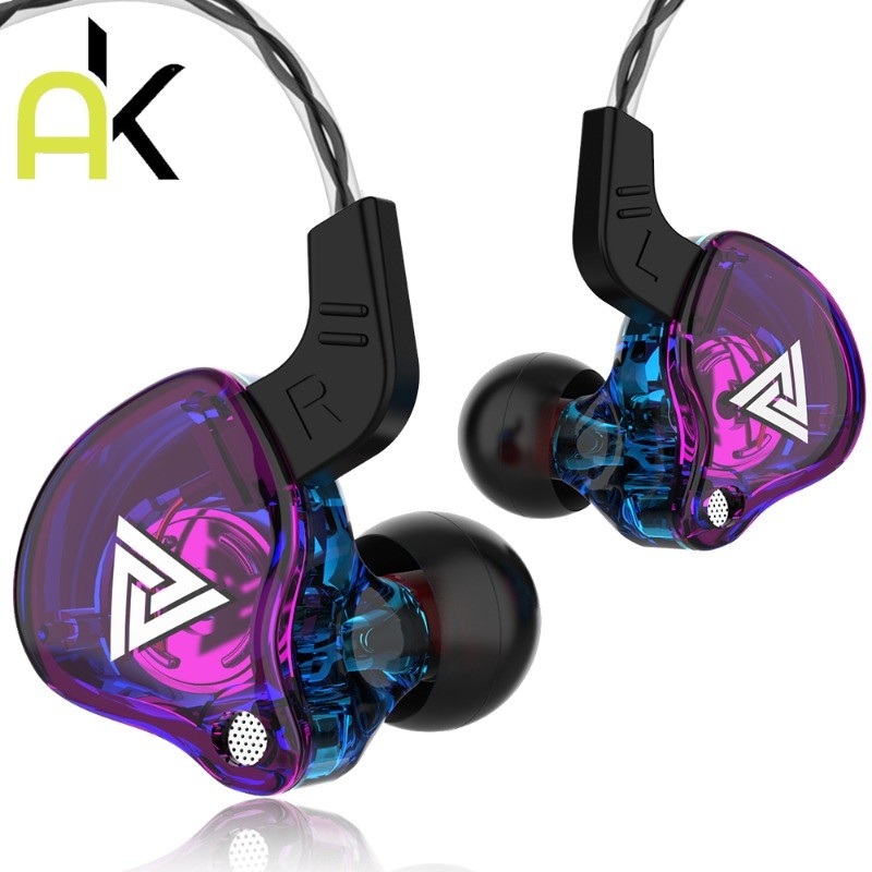 AK QKZ AK6-Pro หูฟังอินเอียร์ หูฟังแบบมีสาย Earphone in ear Smalltalk สายยาว 1.2 เมตร หัวเสียบ ...