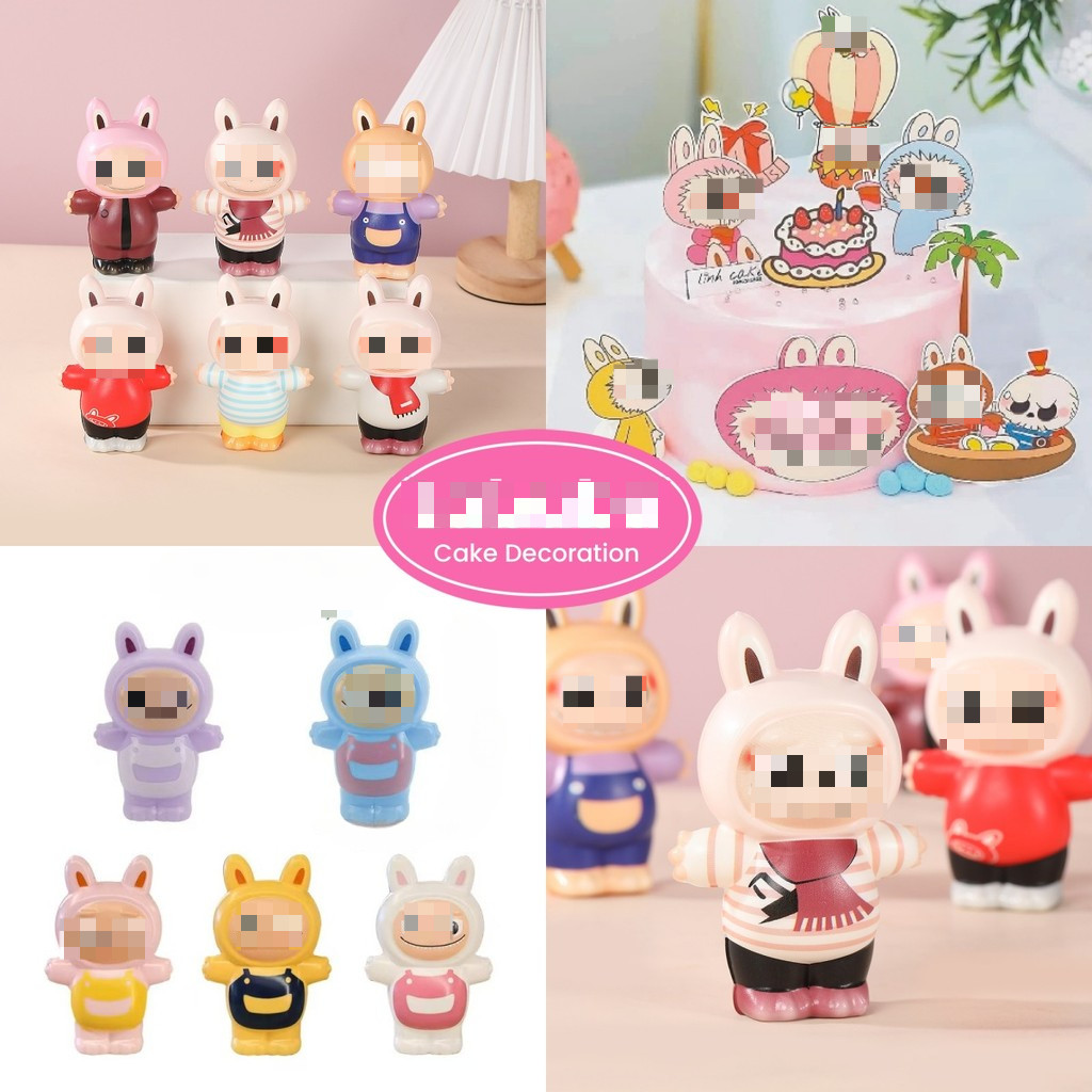 การ์ตูนอินเทอร์เน็ตคนดัง labu เค้กตกแต่งเค้ก topper plugin | Shopee ...