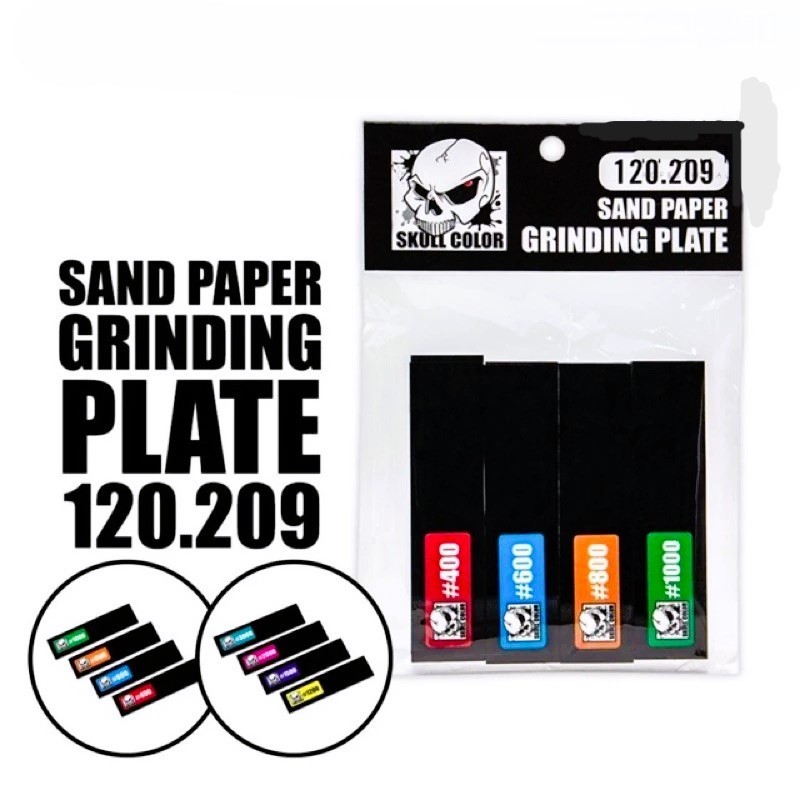 SKULL COLOR แผ่นอะคริลิคจับกระดาษทราย Grinding Plate 8 แผ่น -modelzeed ...