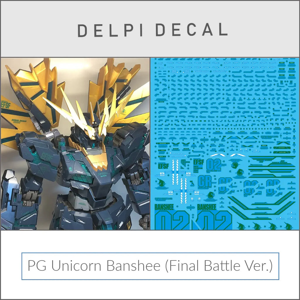 Delpi Decal (ดีคอลน้ำ) PG Unicorn Banshee (Final Battle Ver.) Holo | Shopee Thailand