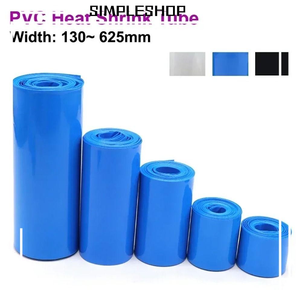 SIMPLESHOP 1 เมตร/แพ็คฟิล์มหด, PVC Li-ion Wrap ท่อหดความร้อน, หลายขนาด 18650 แบตเตอรี่แพ็ค 70 ...