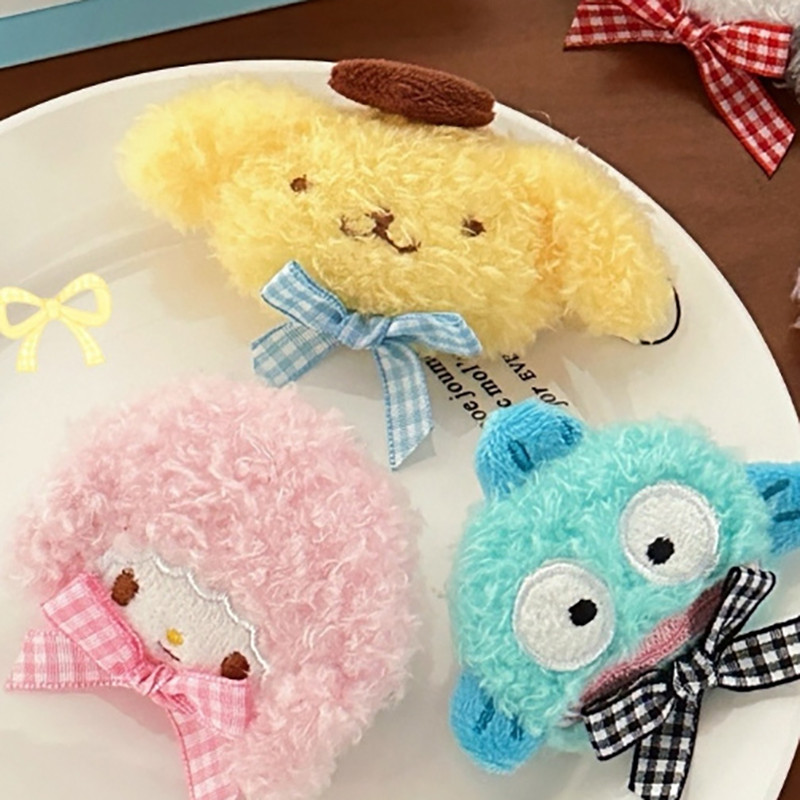 PND 2 ชิ้น การ์ตูน Sanrio ตุ๊กตาสัตว์ ของประดับสำหรับกระเป๋าเป้สะพาย ...