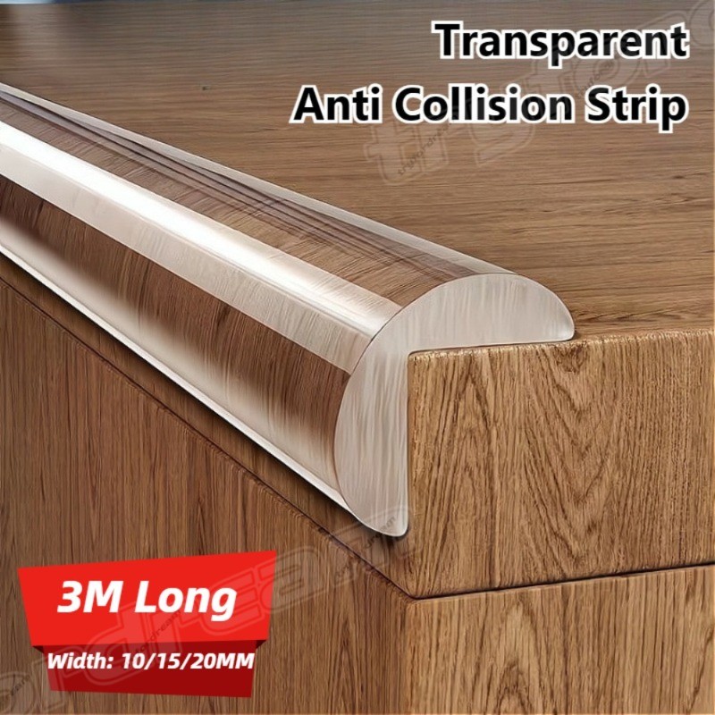 3M โปร่งใส Anti Collision Strip ตารางขอบ Protector Self กาวเฟอร์นิเจอร์ ...