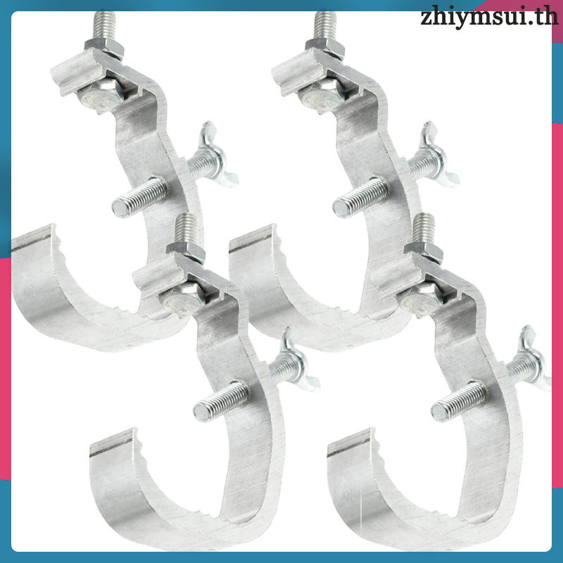 4 ชิ้นไฟเวทีโคมไฟตะขอแสง Truss Mount Moving Clamp อลูมิเนียม zhiymsui ...