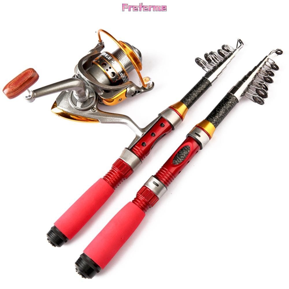 Preferme 1/1.2/1.5M แบบพกพา Retractable Fishing Rod Super สั้น ...