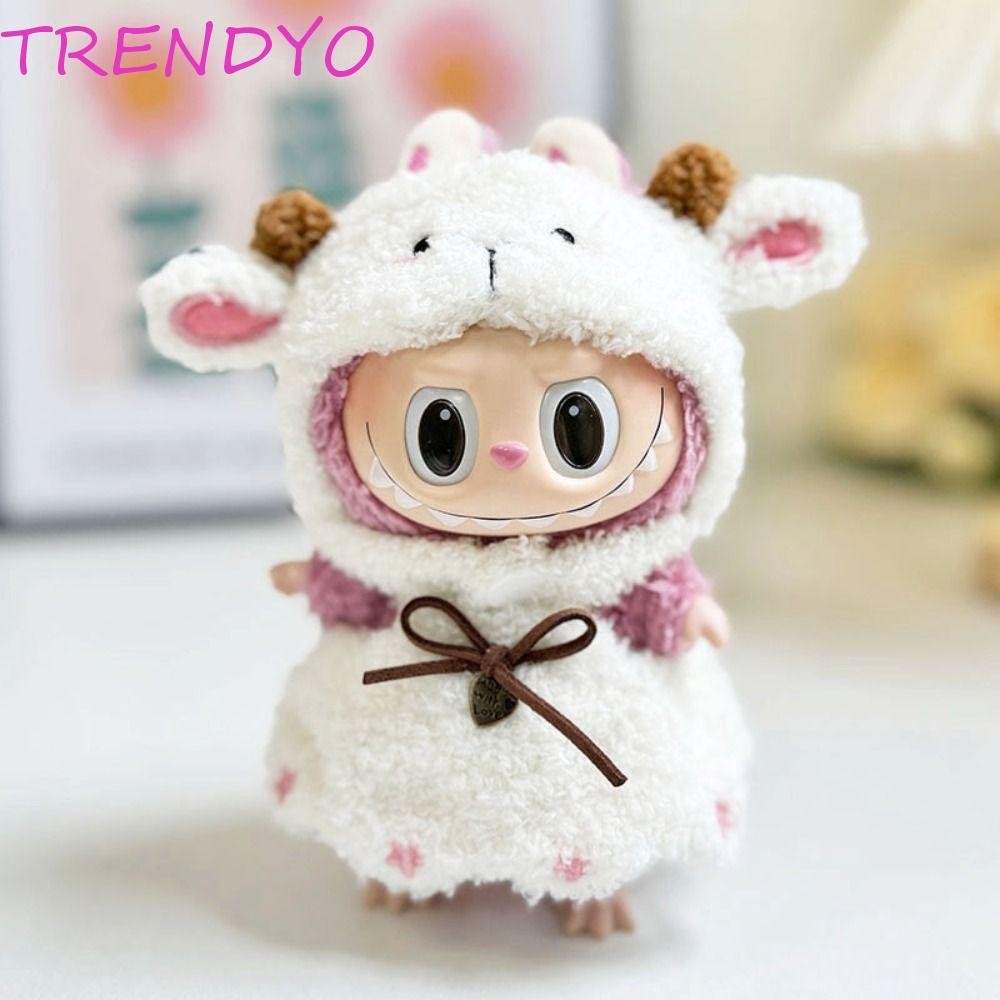 Trendyo Labubu Time เสื้อผ้า, Sheep Strap Pants Green Coat 17 ซม.ผ้า ...