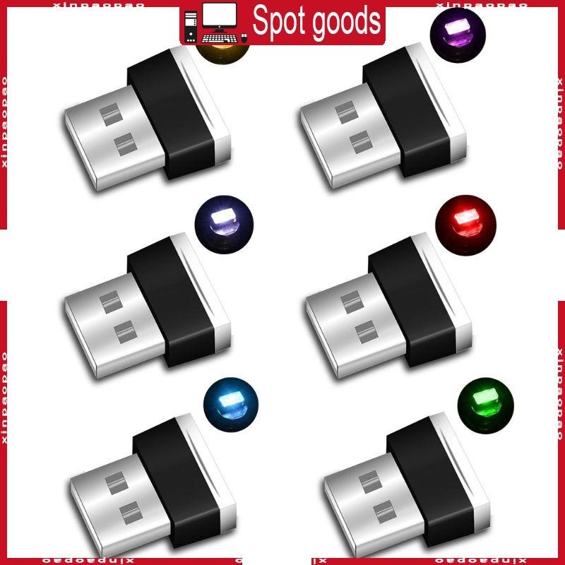 Xi Mini USB LED ไฟกลางคืนภายในรถบรรยากาศโคมไฟตกแต่งอัตโนมัติ Ambient ...