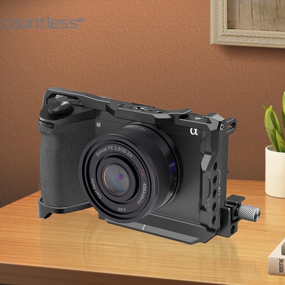 กรงกล้องพร้อม Arca Quick Release Slot กล้อง Rig อลูมิเนียมโลหะกล้อง ...