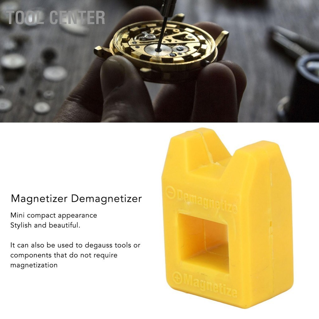 Tool Center Magnetizer Demagnetizer แบบพกพา Mini ขนาดเล็ก สำหรับเคล็ด ...