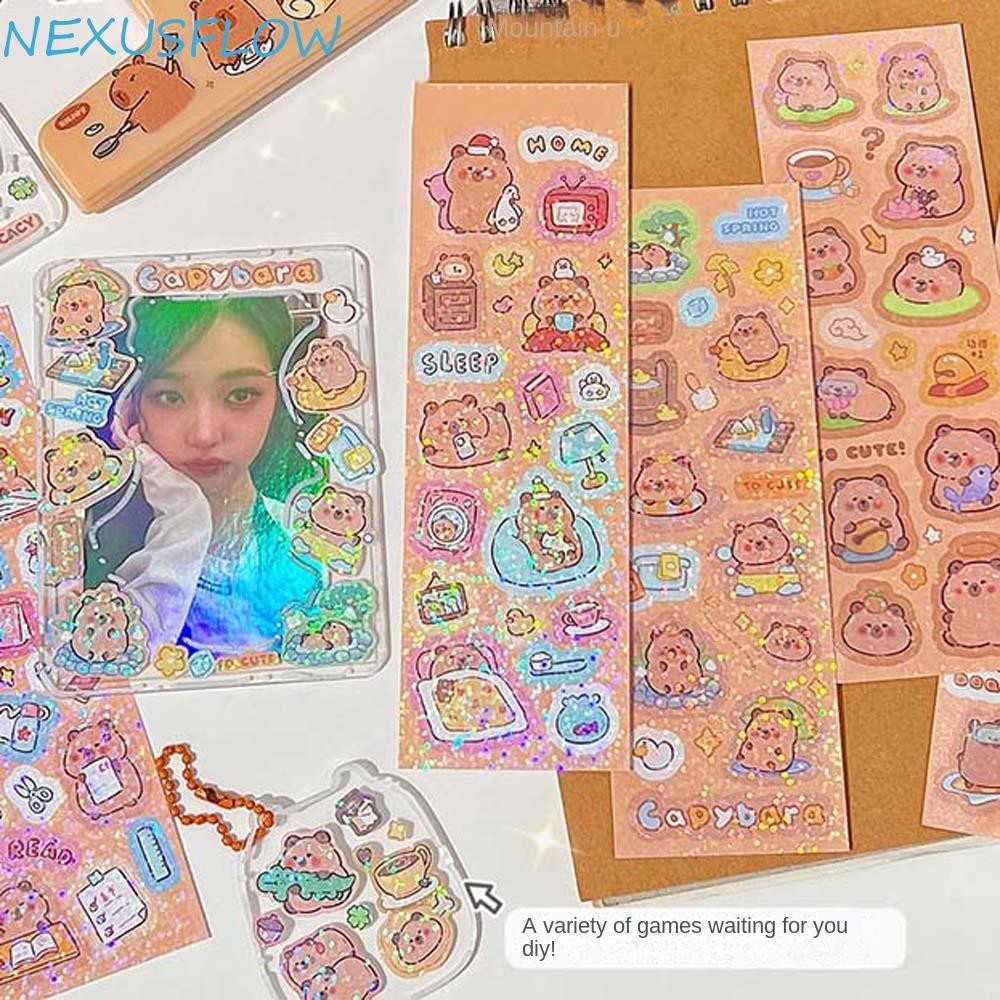 Nexusflow 10Sheepts Capybara สติกเกอร์, อุปกรณ์การเรียน Scrapbooking Capybara สติกเกอร์ตกแต่ง ...