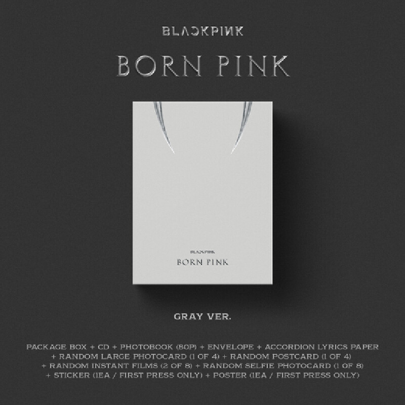 BLACKPINK 2nd ALBUM [BORN PINK] BOX SET GRAY ver. | Shopee Thailand