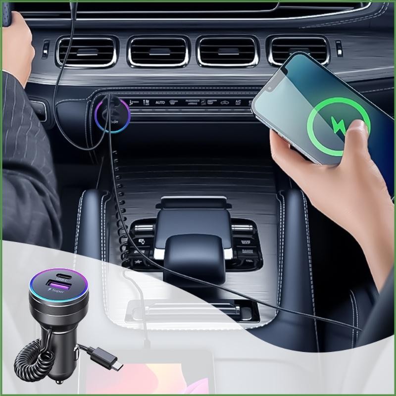 Bon Car Charging Solution Car Super Fast Charging Adapter พร้อมไฟ LED ...