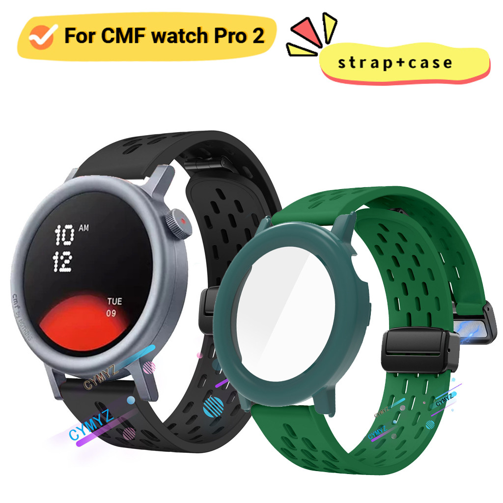 Cmf watch pro 2 strap สายซิลิโคนสายรัดข้อมือกีฬา CMF watch pro 2 case ...