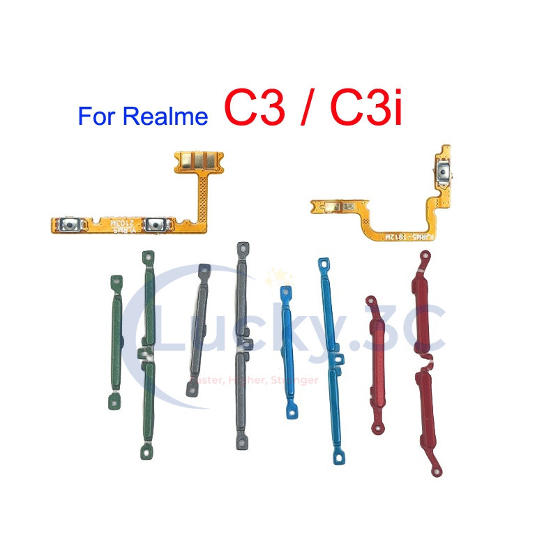 ปุ่มเปิดปิดปุ่มปรับระดับเสียง Flex เปลี่ยนสําหรับ Realme C3 C3i ...
