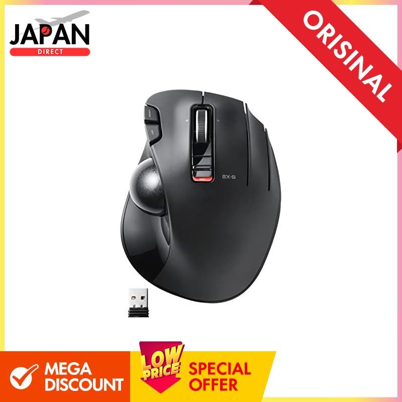 Elecom Trackball Mouse / Thumb / 5 buttons / Tilt Function / Wireless ...