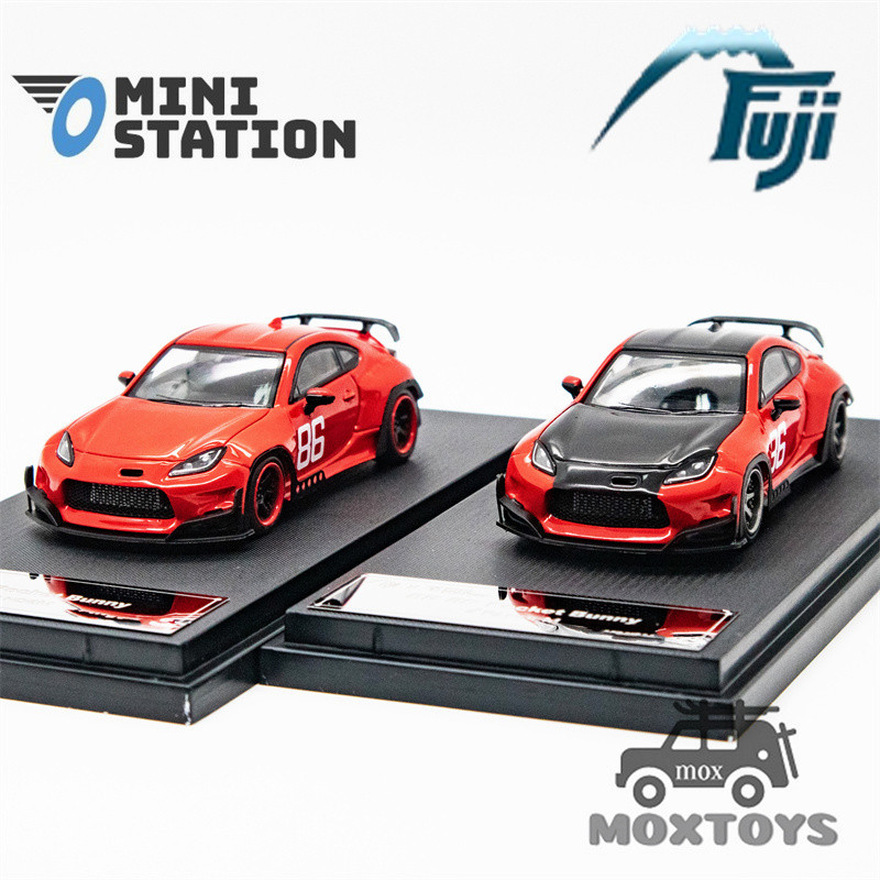 Mini Station x Fuji 1:64 Pandem GR86 ZN8 2022 MF GHOST Livery Red ...