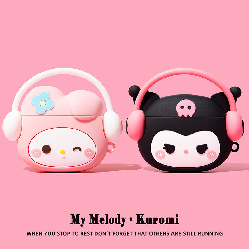 รูปแบบใหม่ การ์ตูนน่ารัก ฟังเพลง Kroomi Melody สําหรับ Apple Airpods ...