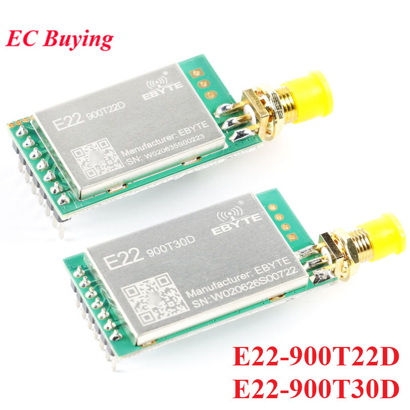 Lora SX1262 โมดูลไร้สาย WIFI 915MHz 868MHz 22dBm 30dBm RF ทางไกล 5km ...