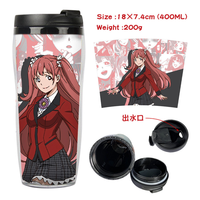 Kakegurui การ์ตูน Double-layer ประณีตนักเรียนกีฬาขวดเด็กน่ารักถ้วยน้ํา ...