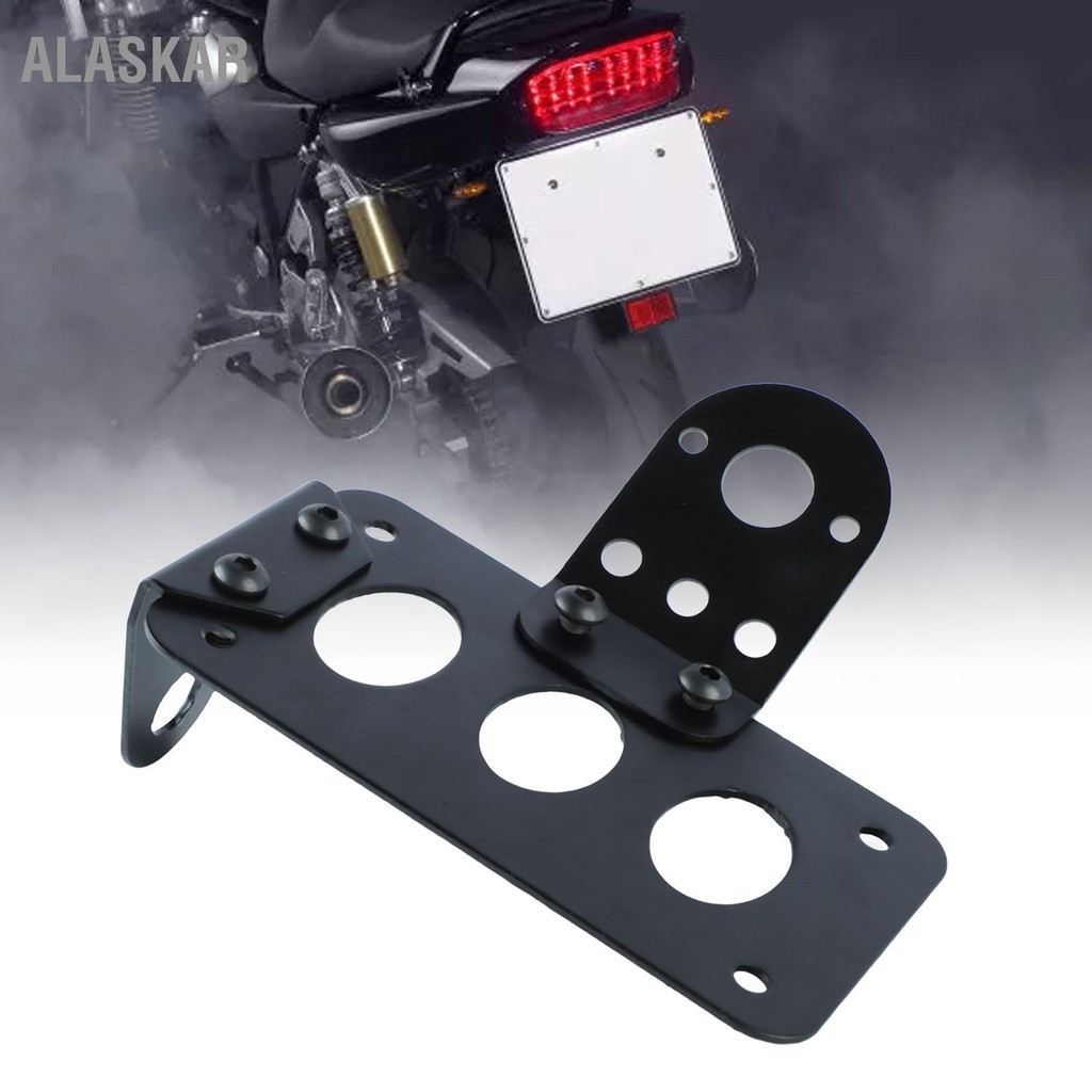 ALASKAR ตัวยึดป้ายทะเบียนด้านข้างโครงเหล็กป้ายทะเบียนย้อนยุคสำหรับรถ ...