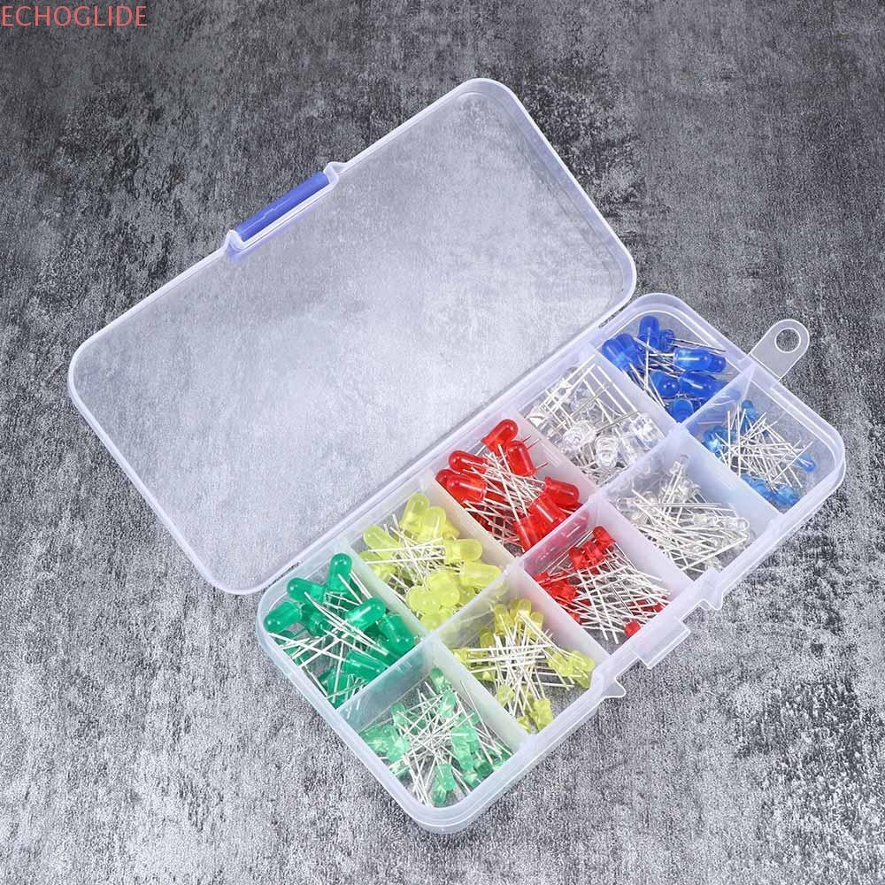 Echoglide 200 ชิ้น LED Diode Kit สีขาวผสมสี Ultra Bright หลอดไฟ ...