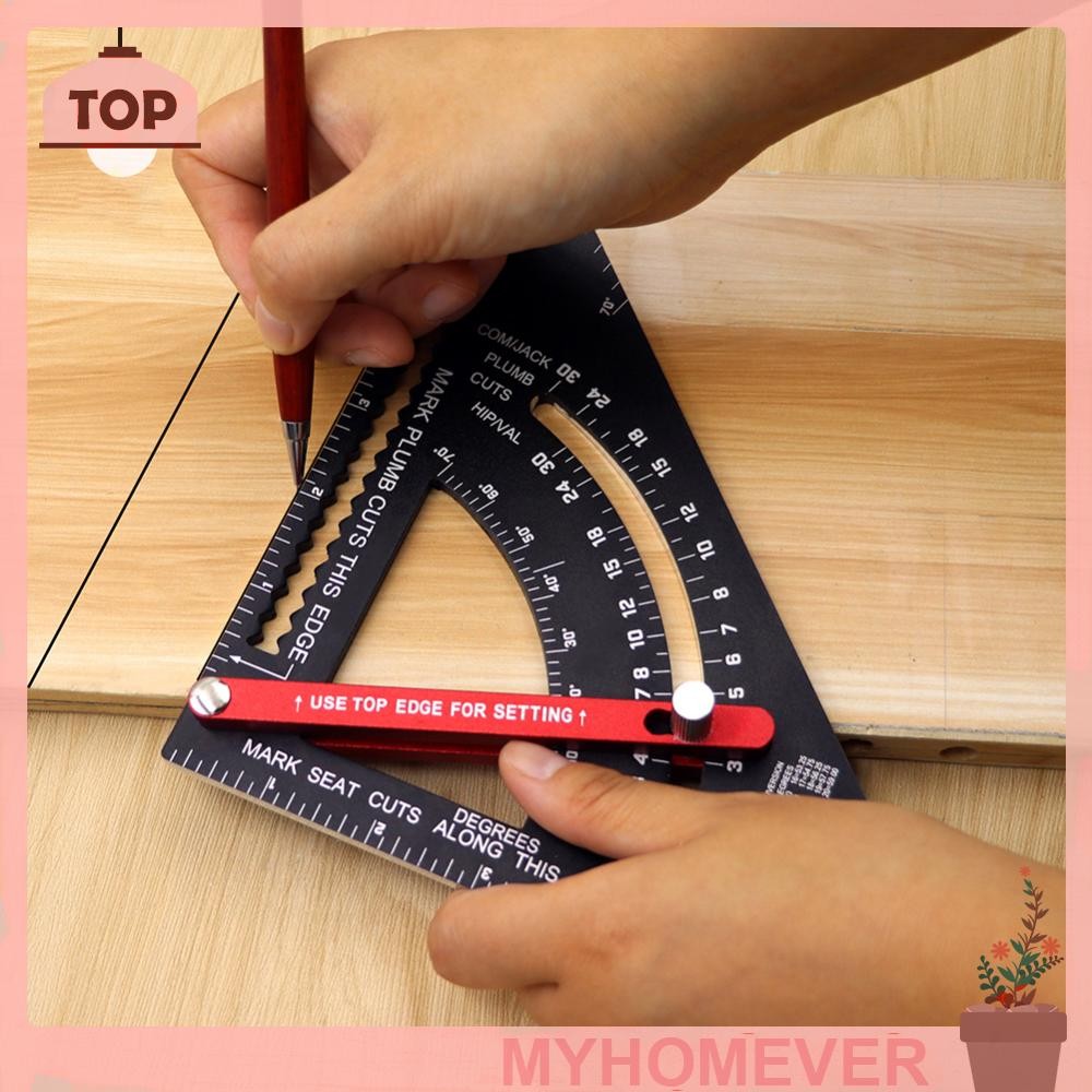 มุมไม้โปรแทรกเตอร์อลูมิเนียมอัลลอยด์ Scibe ไม้บรรทัดสามเหลี่ยมสําหรับ ...