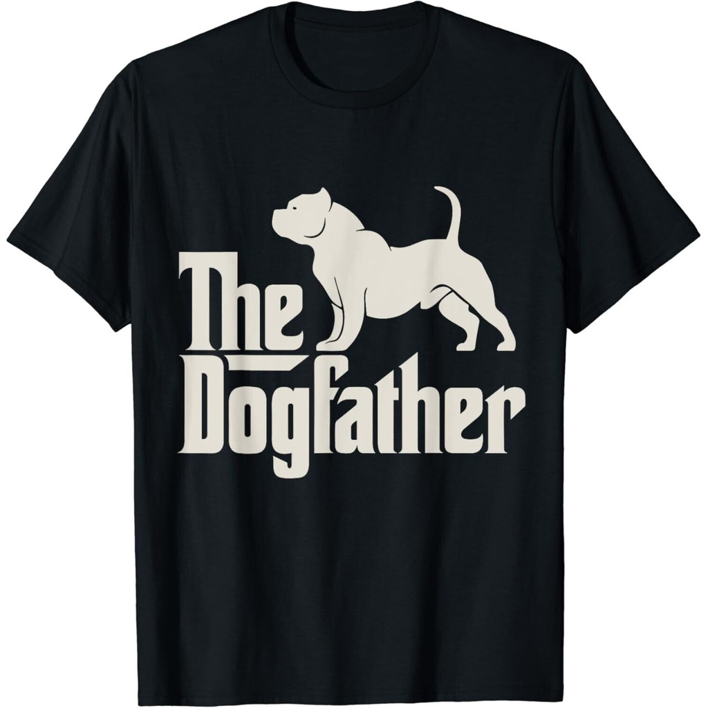 The Dogfather American Bully Pit Bull เสื้อยืดเจ้าของสุนัขตลก | Shopee ...