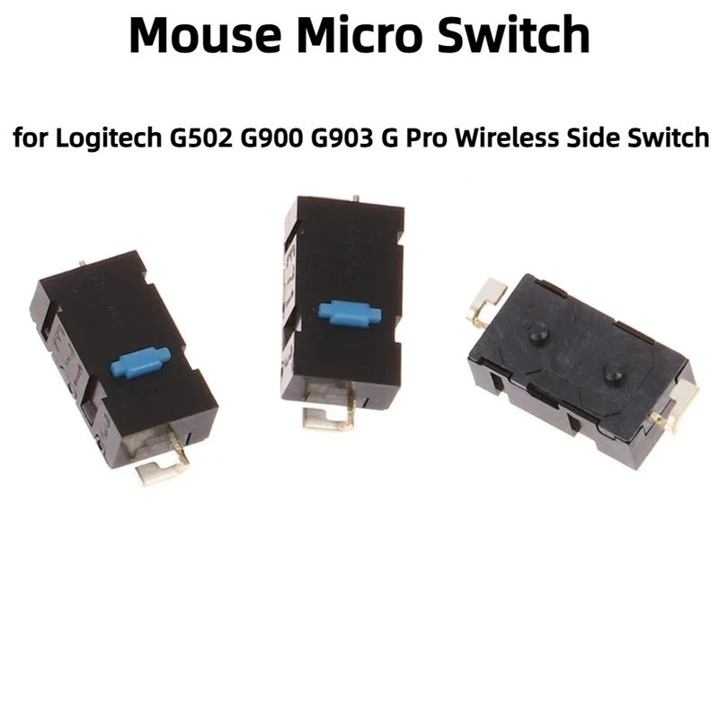 2 ชิ้นเมาส์ Microswitch SMD ปุ่มสีฟ้าจุด D2LS-21 สําหรับ Logitech ...