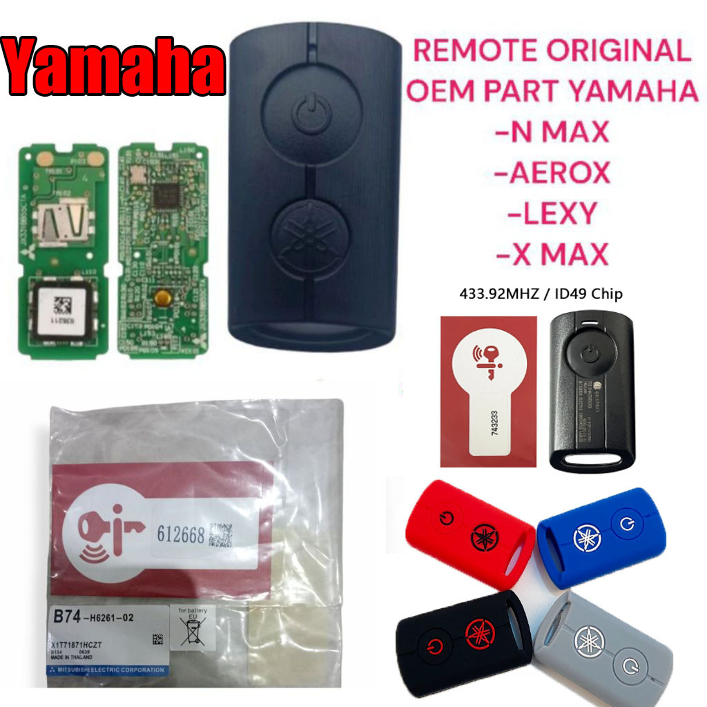 รีโมทไม่มีกุญแจสําหรับ Yamaha Aerox NMAX ฯลฯ กุญแจอะไหล่รถจักรยานยนต์ ...