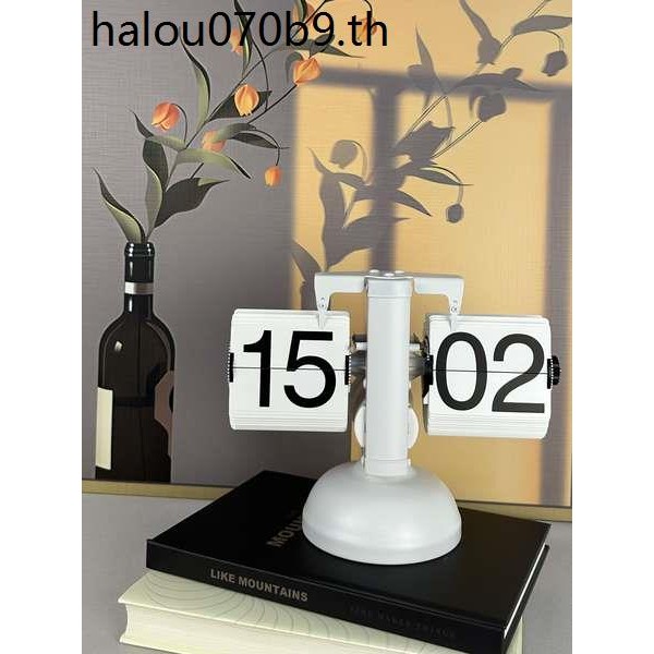 Creative Mechanical Automatic Page-Flip Clock Desktop Simple Retro ...