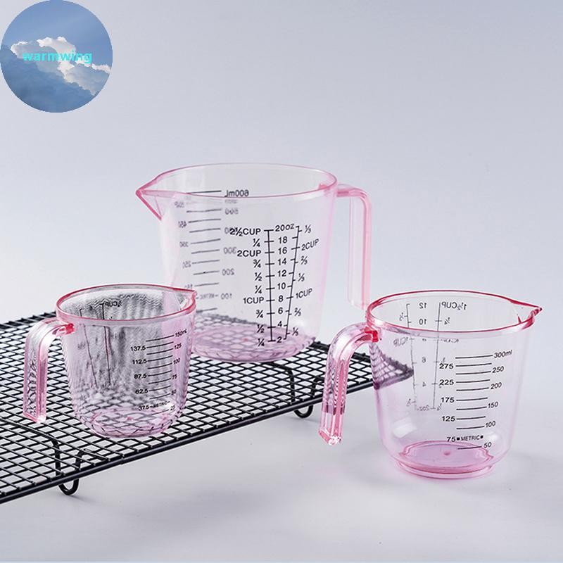 Warmwing 1 PC 150/300/600Ml อเนกประสงค์ถ้วยตวงพลาสติกทนความร้อน Scale ถ้วยตวงอุปกรณ์ครัว TH ...