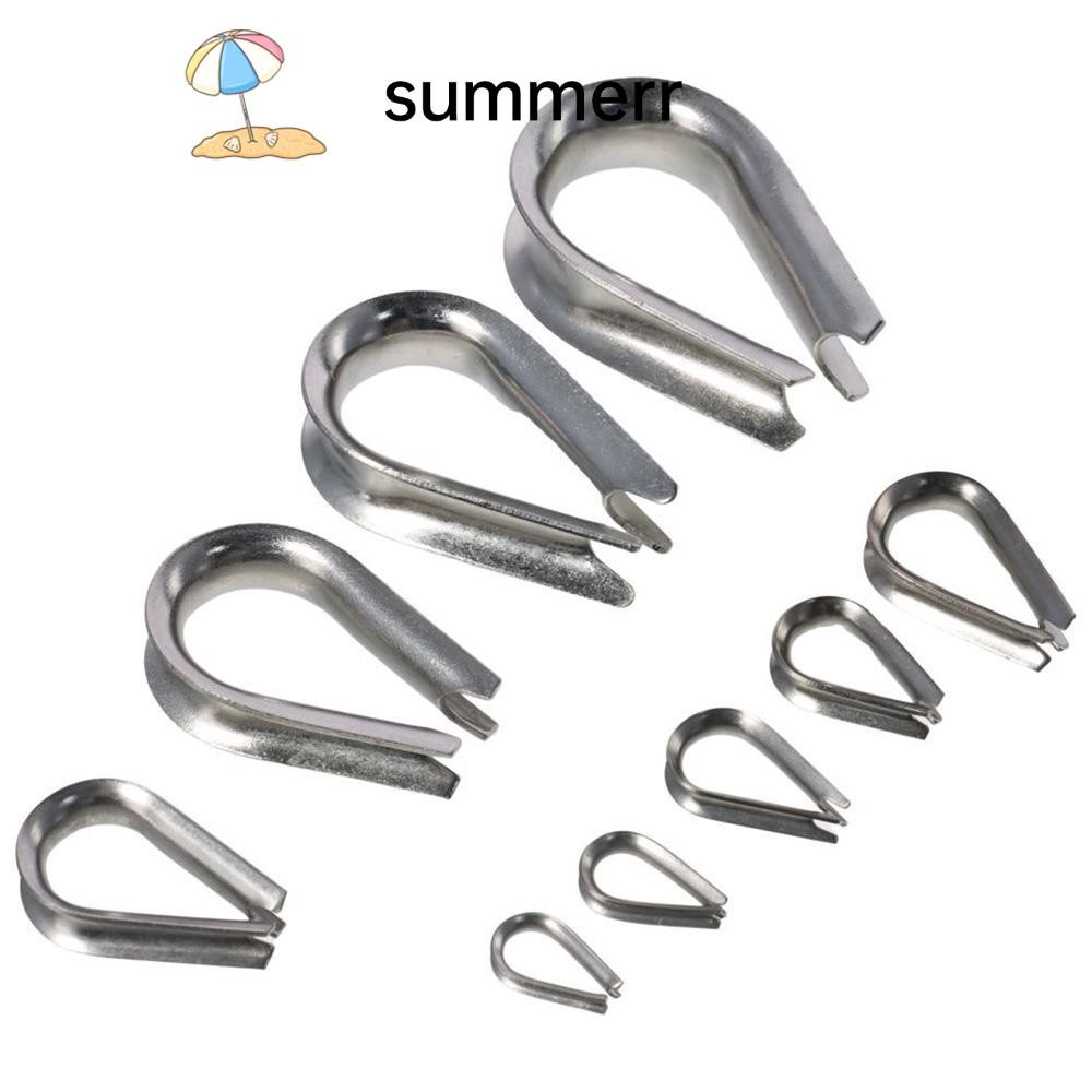 SUMMERR 10 ชิ้นเชือก Thimble Rigging, U-รูป 304 สแตนเลสเชือกลวด ...