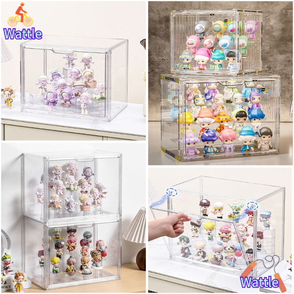 WATTLE ตุ๊กตากล่องแสดง,กันฝุ่น 3 ชั้น Action Figure Organizer ,ที่ถอด ...