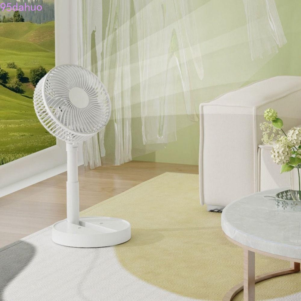 DAHUO พัดลมตั้งโต๊ะ USB ทํางานเงียบ พัดลมตั้งโต๊ะตั้งโต๊ะปรับได้ 4 ความเร็ว ประหยัดพลังงาน ลมแรง ...
