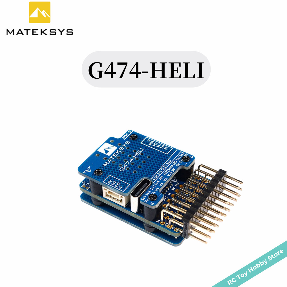 Mateksys G474-HELI RC HELICOPTER FLYBARLESS คอนโทรลเลอร์ 2-6S LIPO ใน ...