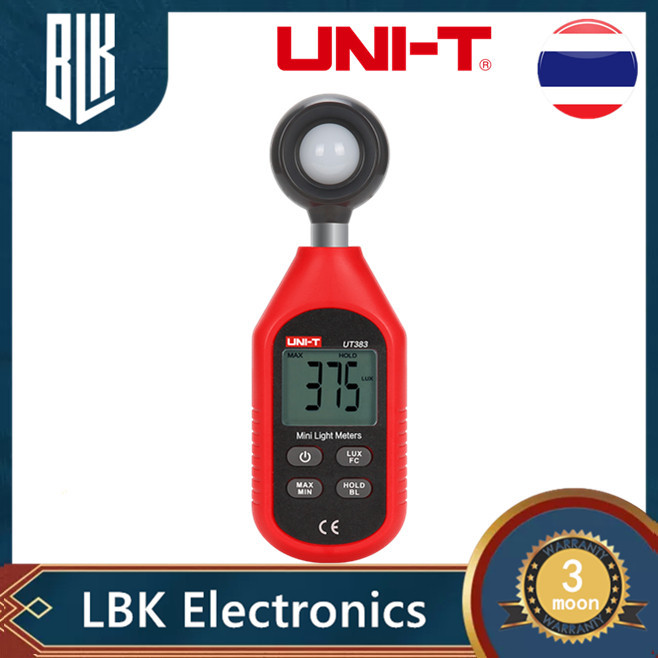 UNI-T UT383 UT383BT เครื่องวัดแสง ลักซ์มิเตอร์ ความสว่างแสง มิเตอร์วัด ...