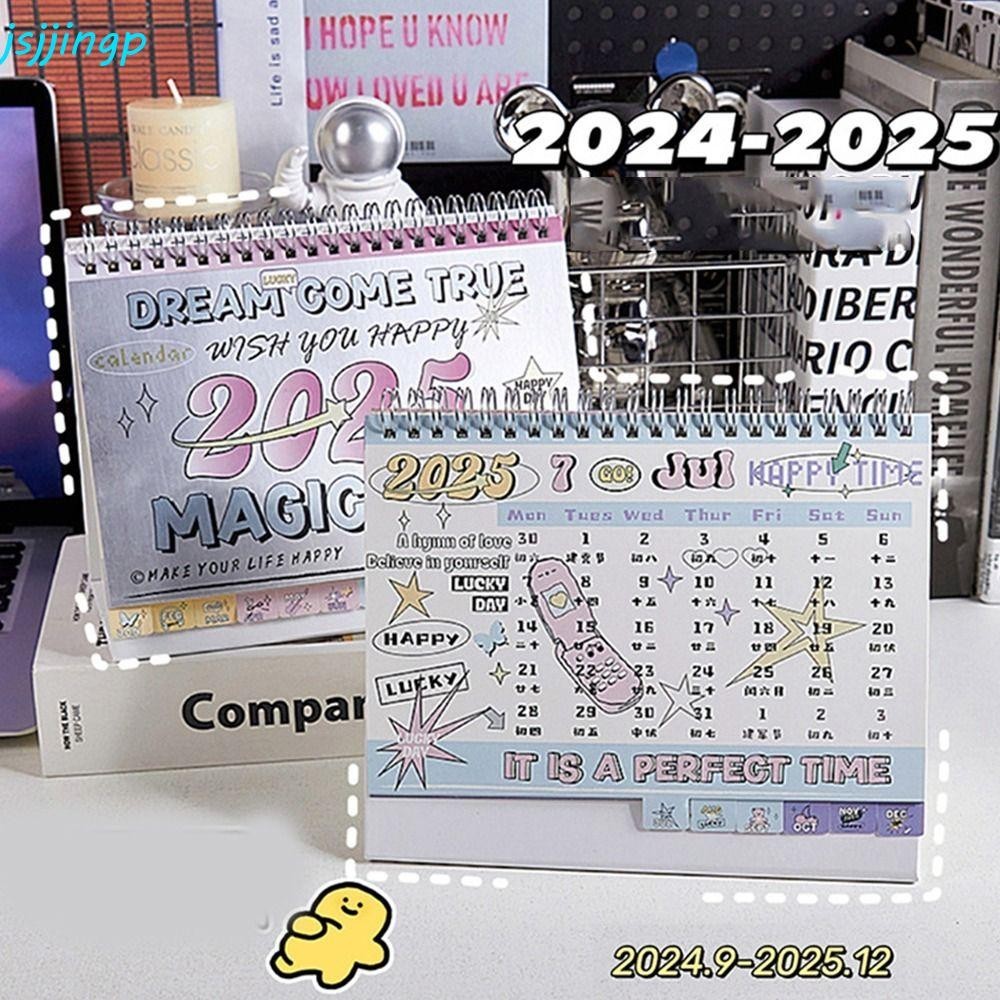 Jsjjingp Standing Flip Calendar สไตล์อเมริกัน กันยายน 2024 2025 ปฏิทิน ...