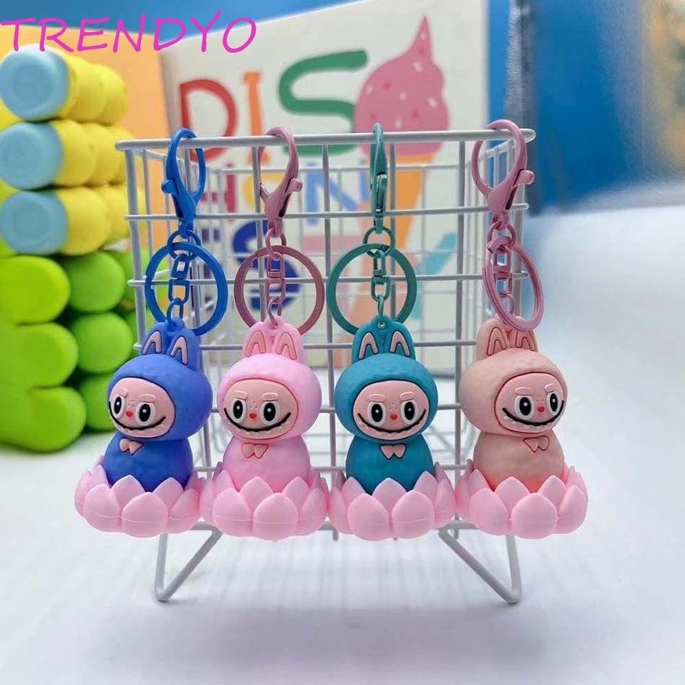 Trendyo Labubu พวงกุญแจตุ๊กตา, การ์ตูน Anti-lost Labubu PVC จี้, พวง ...