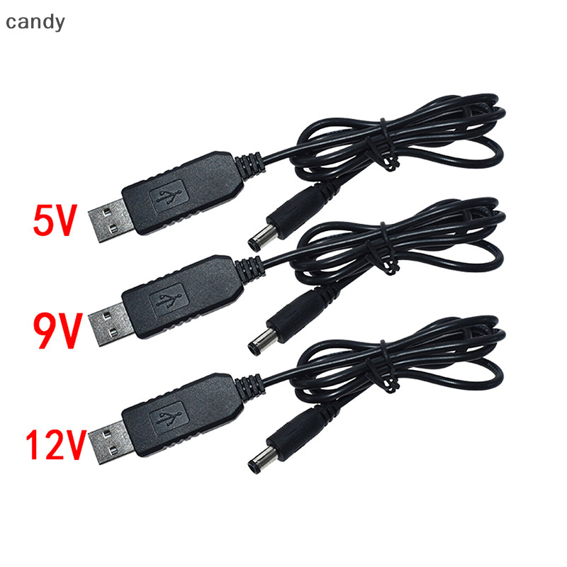 Ndy USB Power Boost Line DC 5V ถึง DC 9V / 12V Step UP โมดูลอะแดปเตอร์แปลง USB Router สาย 2.1x5 ...