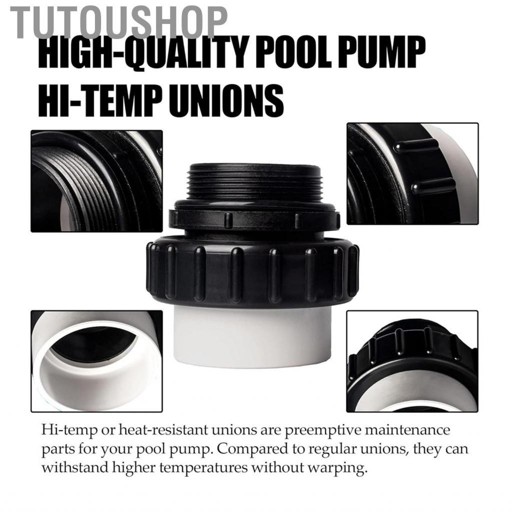 Tutoushop 2PCS Hi Temp Union 21063 200 000 2 นิ้ว MIP X PVC สระสูง ...