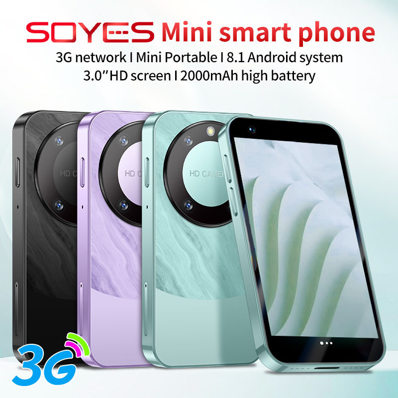 Soyes F8 Pro Max มินิสมาร์ทโฟน 3G เครือข่าย Android 8.1 สํารองการ์ดคู่ความงามโทรศัพท์ Google ...