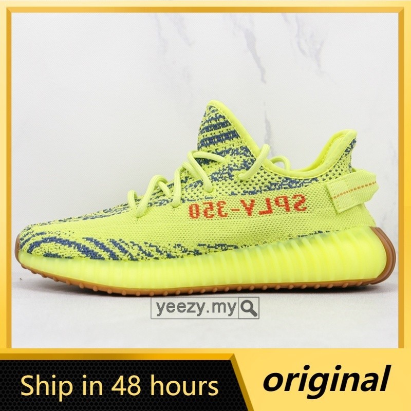 คลังสินค้าพร้อม AD YZY Boost 350 B37572 Semi Frozen Yellow Men Women ...