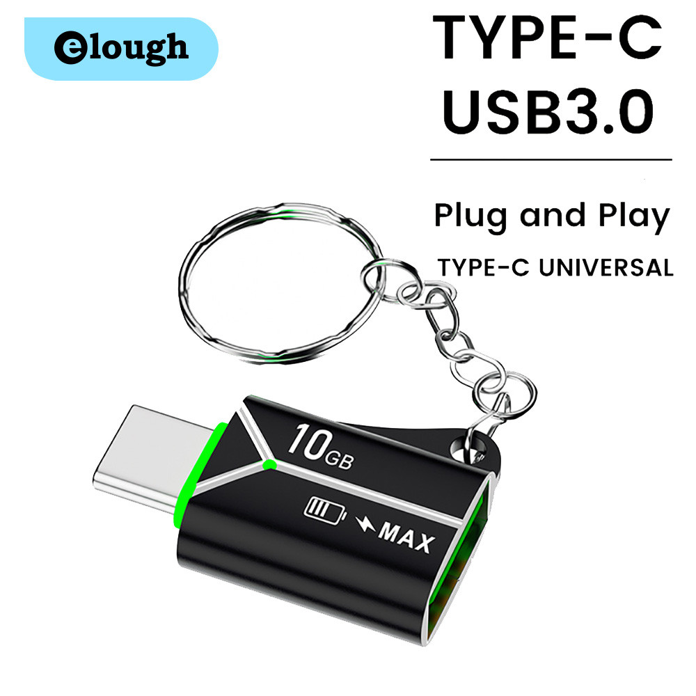 Elough 10GB Type C เป็น USB 3.0 OTG อะแดปเตอร์ Type C ชายเป็น USB หญิง ...