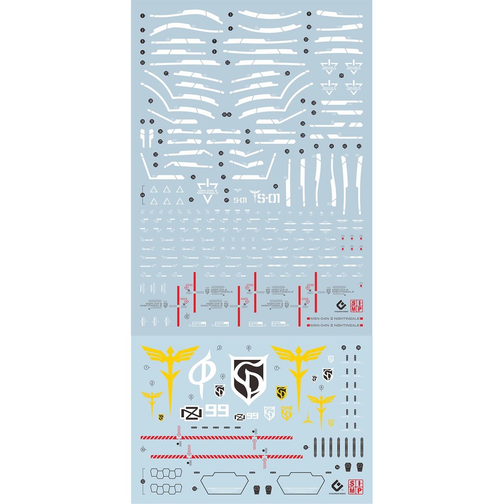 EVO HG Nightingale MSN-04-2 Water Slide Decal | Shopee Thailand