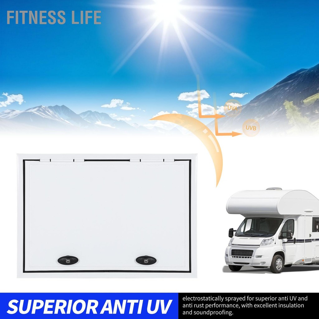 Fitness Life Rv Storage Hatch ประตู 32X20 นิ้ว UV อลูมิเนียมอัลลอยด์ ...