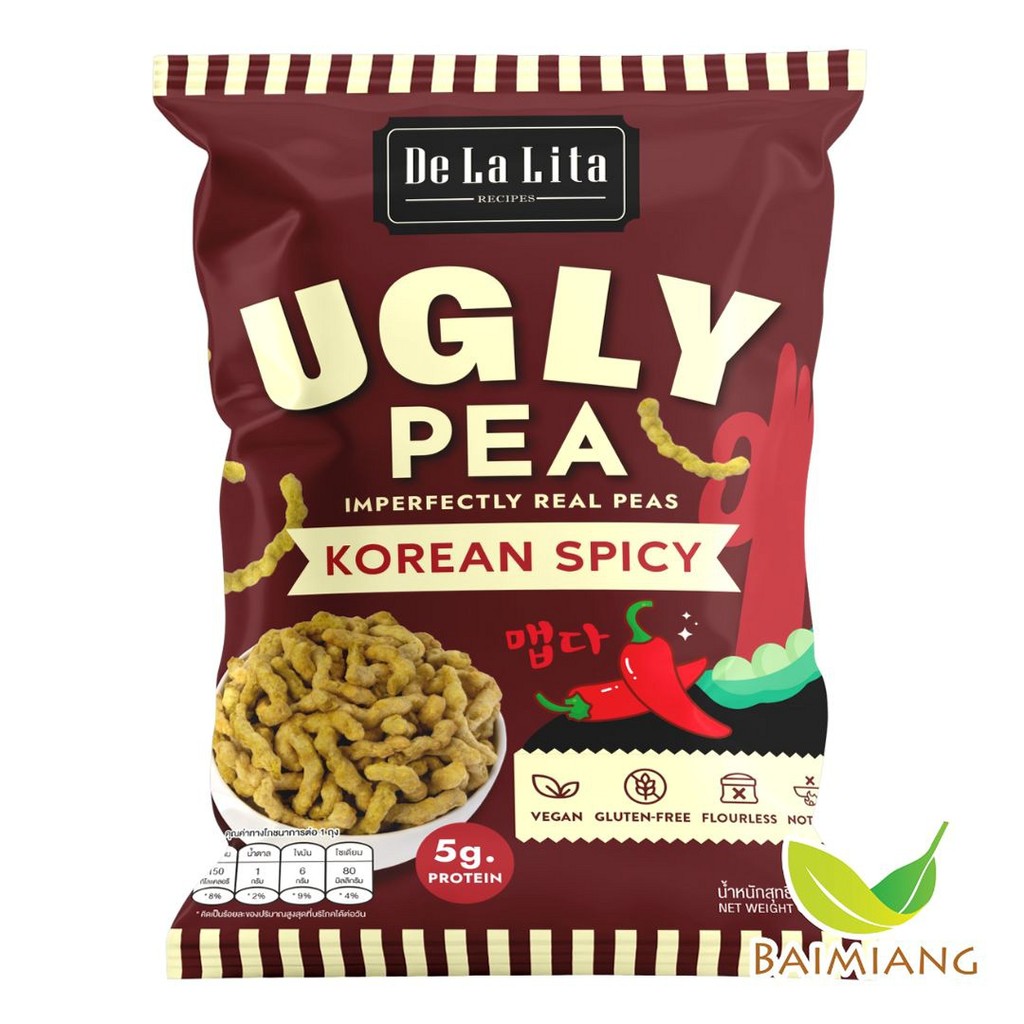 De La Lita ขนมถั่วลันเตาแท่งอบกรอบรสเผ็ดเกาหลี ขนาด 30 g. (04996) | Shopee Thailand