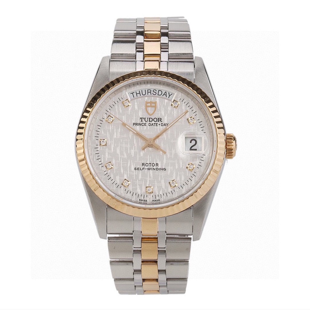 Tudor Tudor Prince Series 18K Gold Original Diamond Automatic M76213 ...
