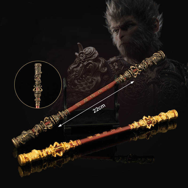 Wukong Ruyi Golden Cudgel เกม Black Myth Wukong อาวุธคอลเลกชันรุ่นเดสก์ท็อปตกแต่งเครื่องมือคอสเ ...