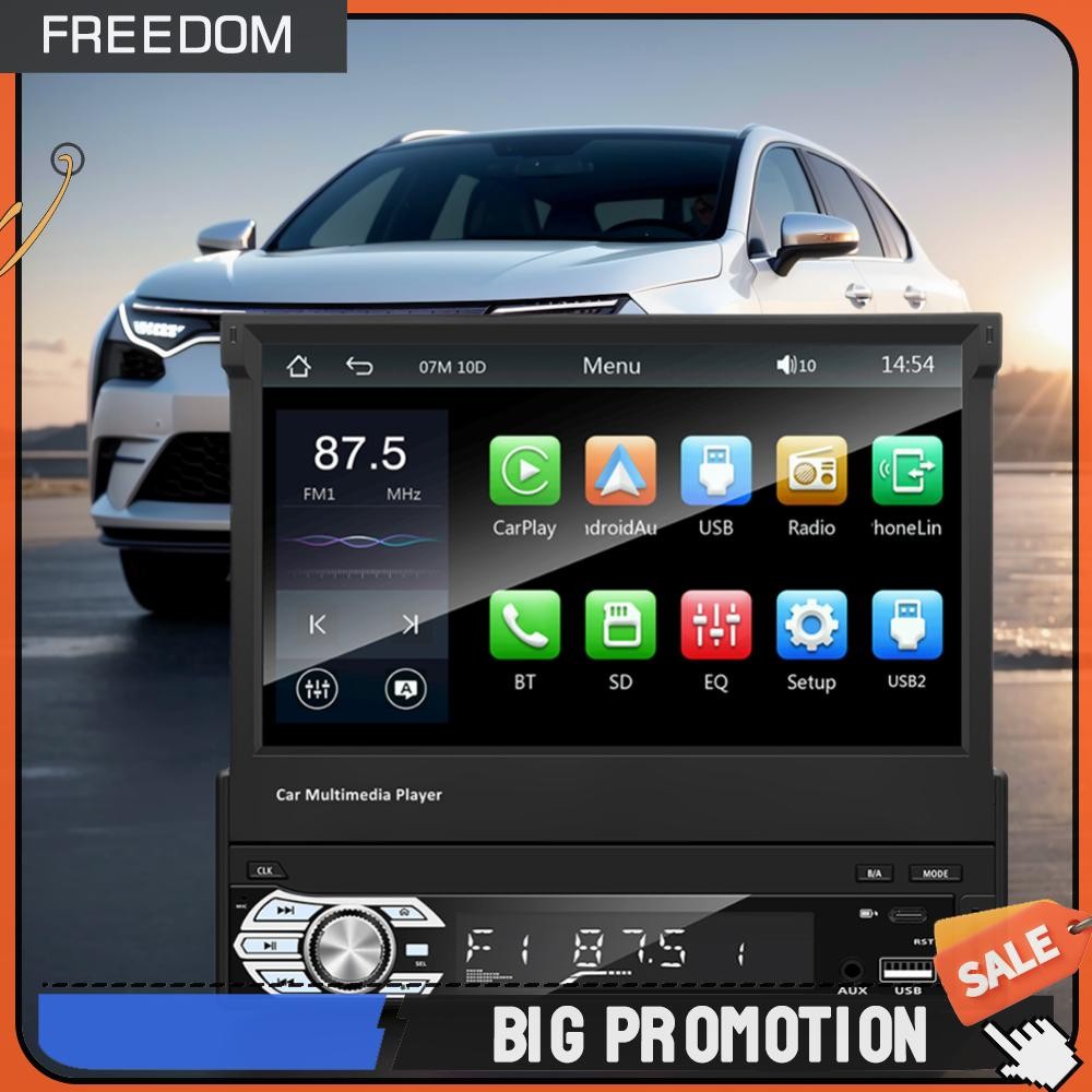 วิทยุติดรถยนต์ขนาด 7 นิ้ว 1 Din CarPlay Android เสียงสเตอริโอ ...